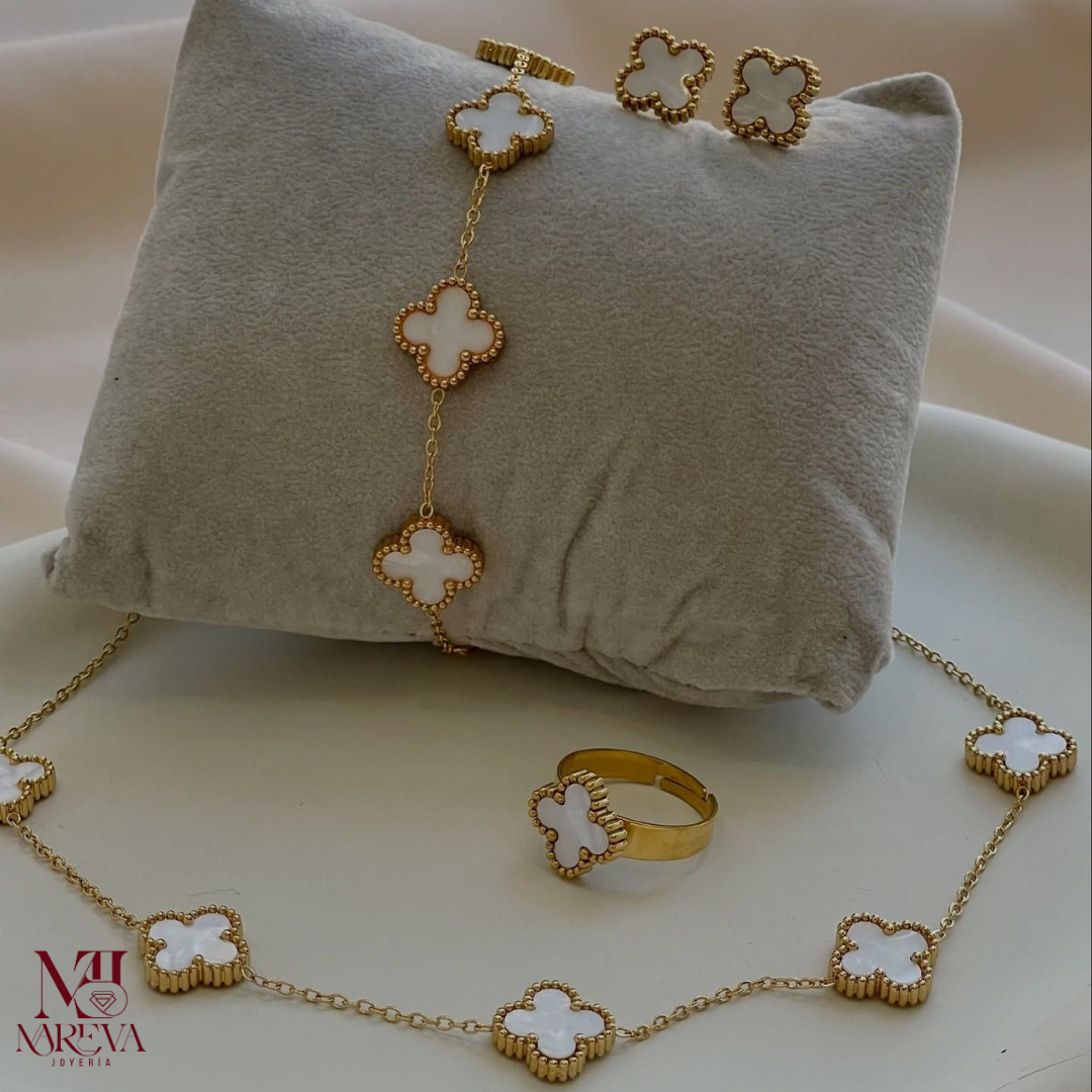 SET Trébol Estilo VAN CLEEF | ENVÍO GRATIS – MAREVA STORE